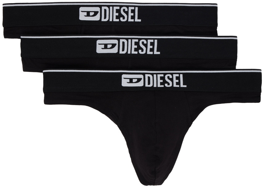 Diesel Three-Pack Black Umbr-String Thong Diesel