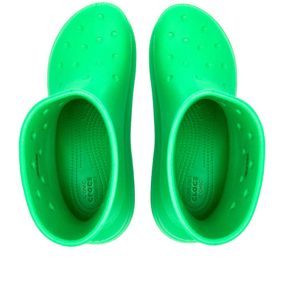 Crocs Women's Classic Crush Rain Boot in Grass Green Crocs