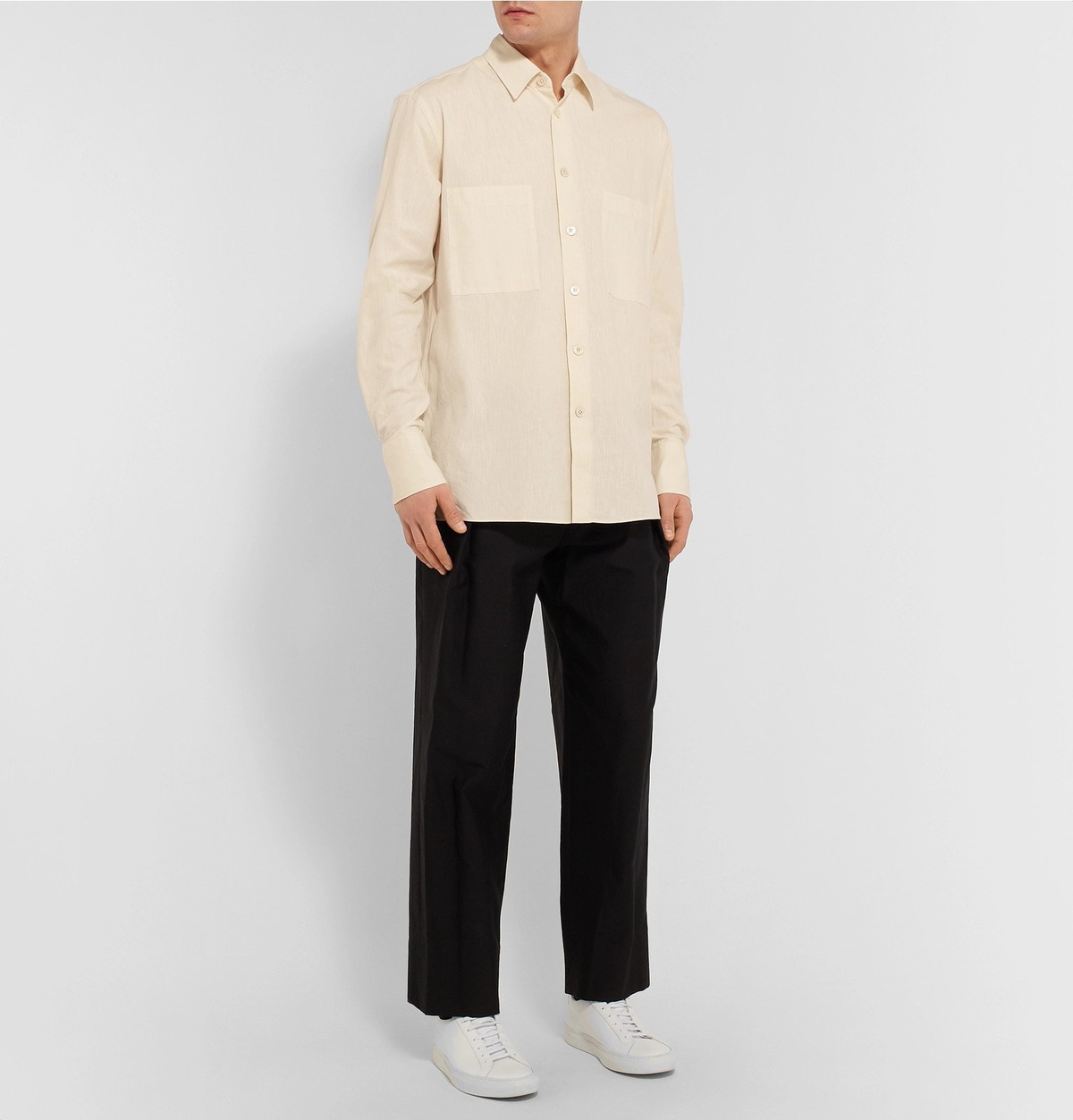 The Row - Gerald Cotton and Wool-Blend Shirt - Cream The Row