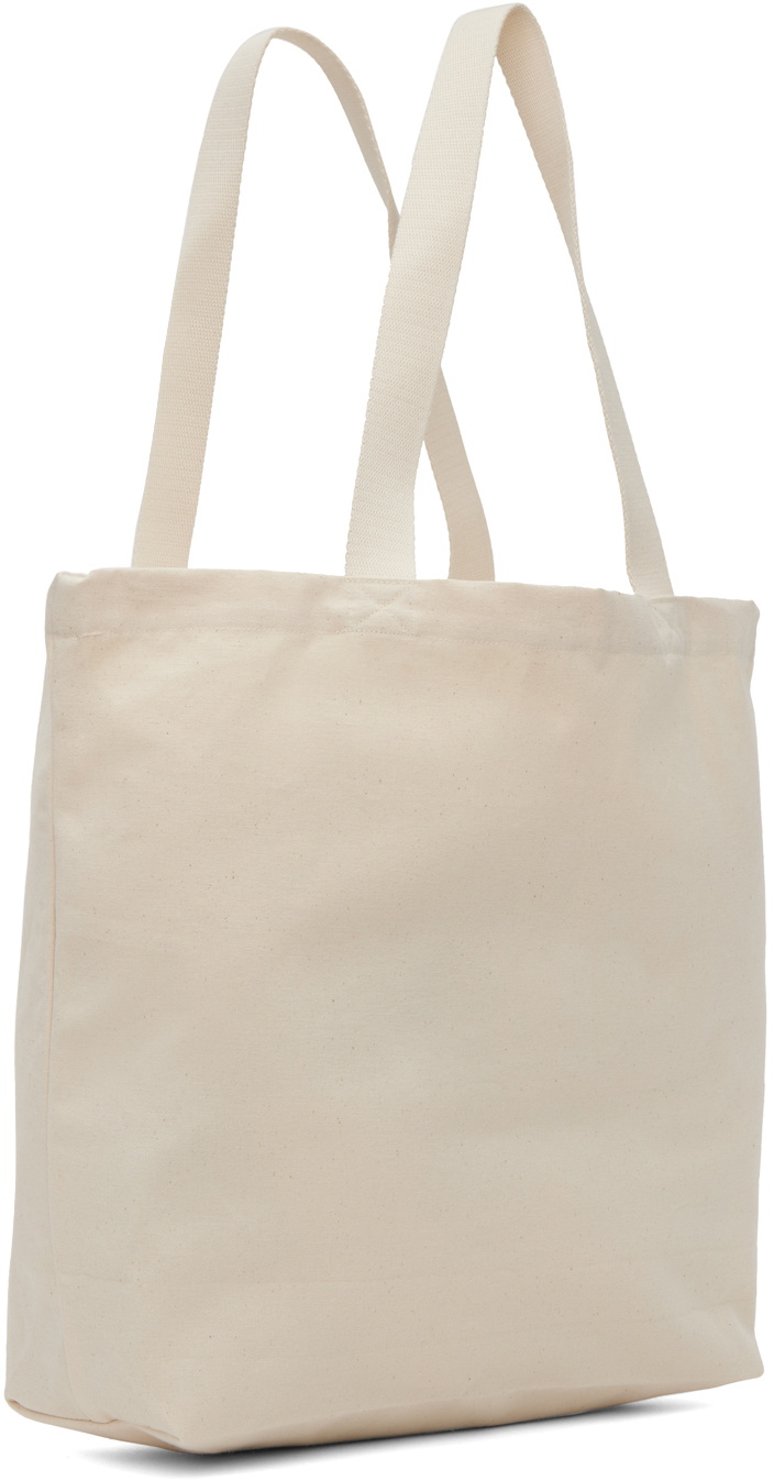 Maison Kitsuné Off-White Logo Tote Bag Maison Kitsune
