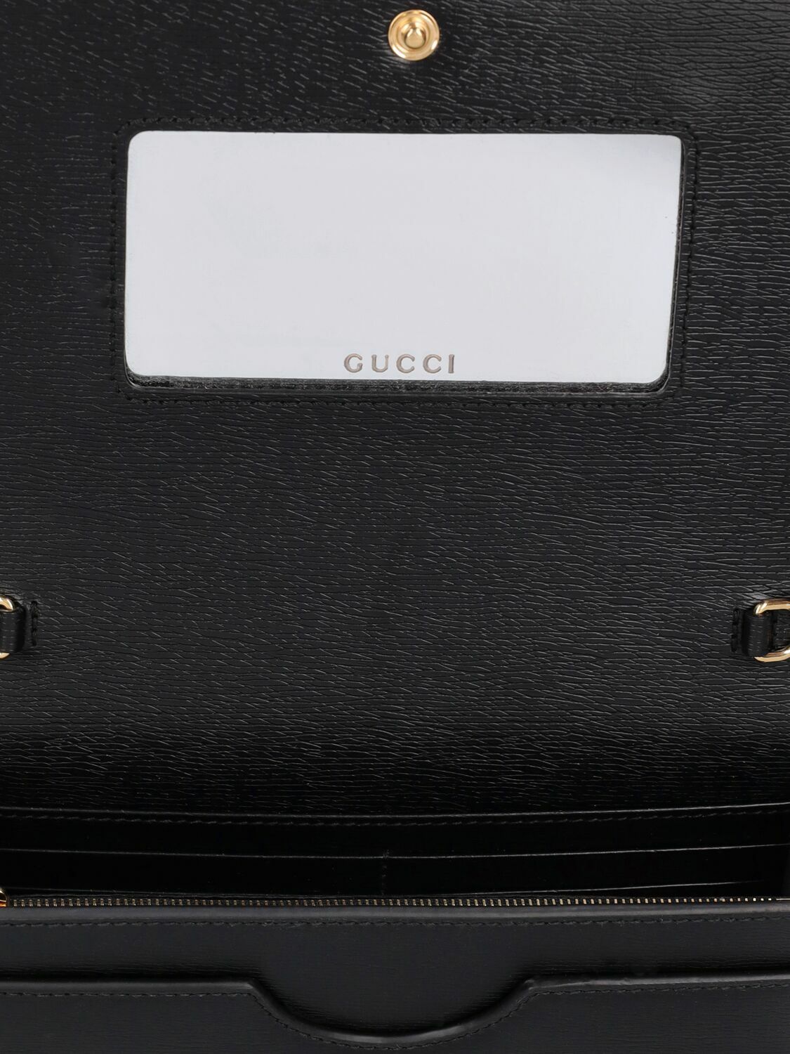 GUCCI - Gucci Script Leather Chain Wallet Gucci