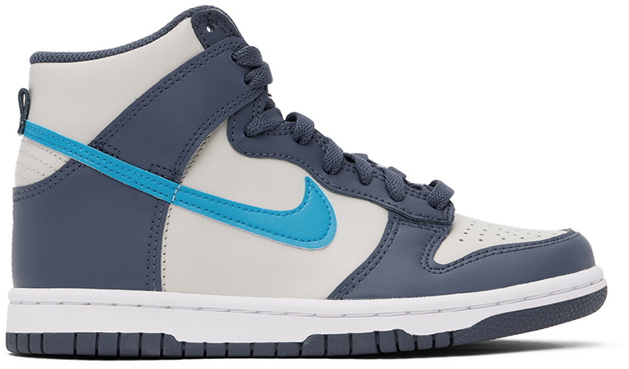 Nike Kids Blue & Gray Dunk High Big Kids Sneakers Nike