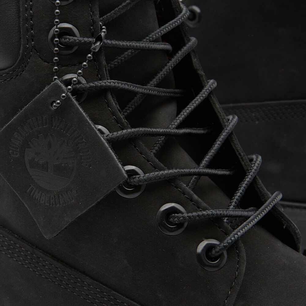 Timberland Men's 6" Premium Boot in Black Nubuck Timberland