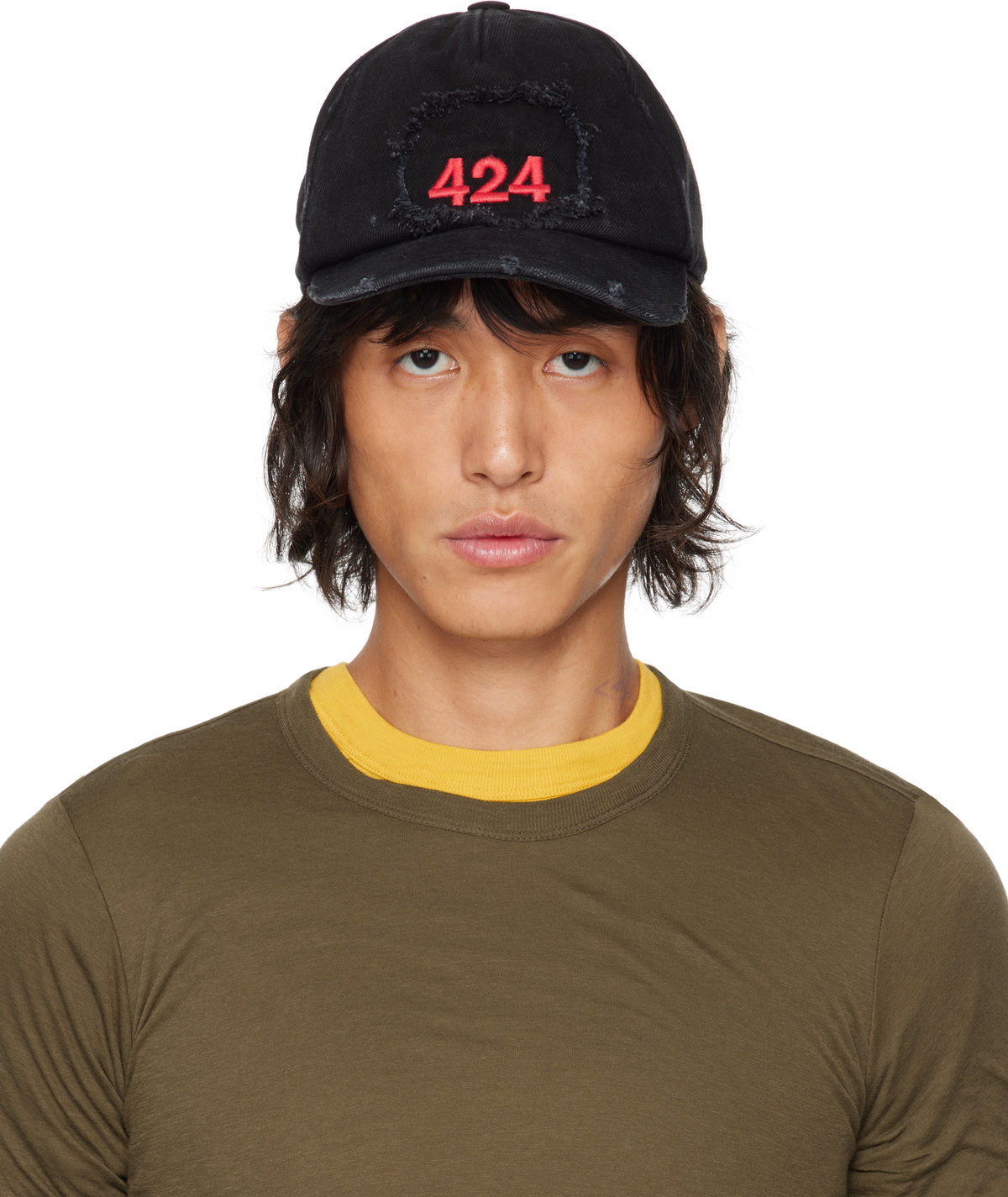 424 Black Baseball Cap 424