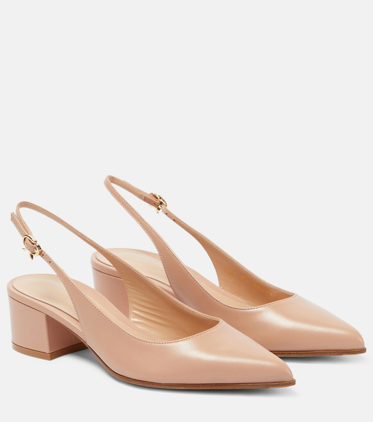 Gianvito Rossi Piper leather slingback pumps Gianvito Rossi