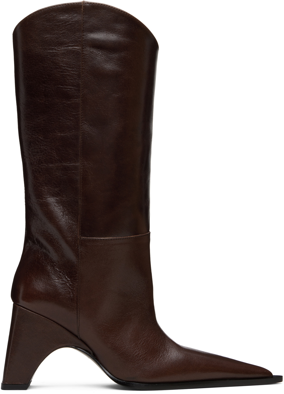 Coperni Brown Bridge Cowboy Tall Boots Coperni