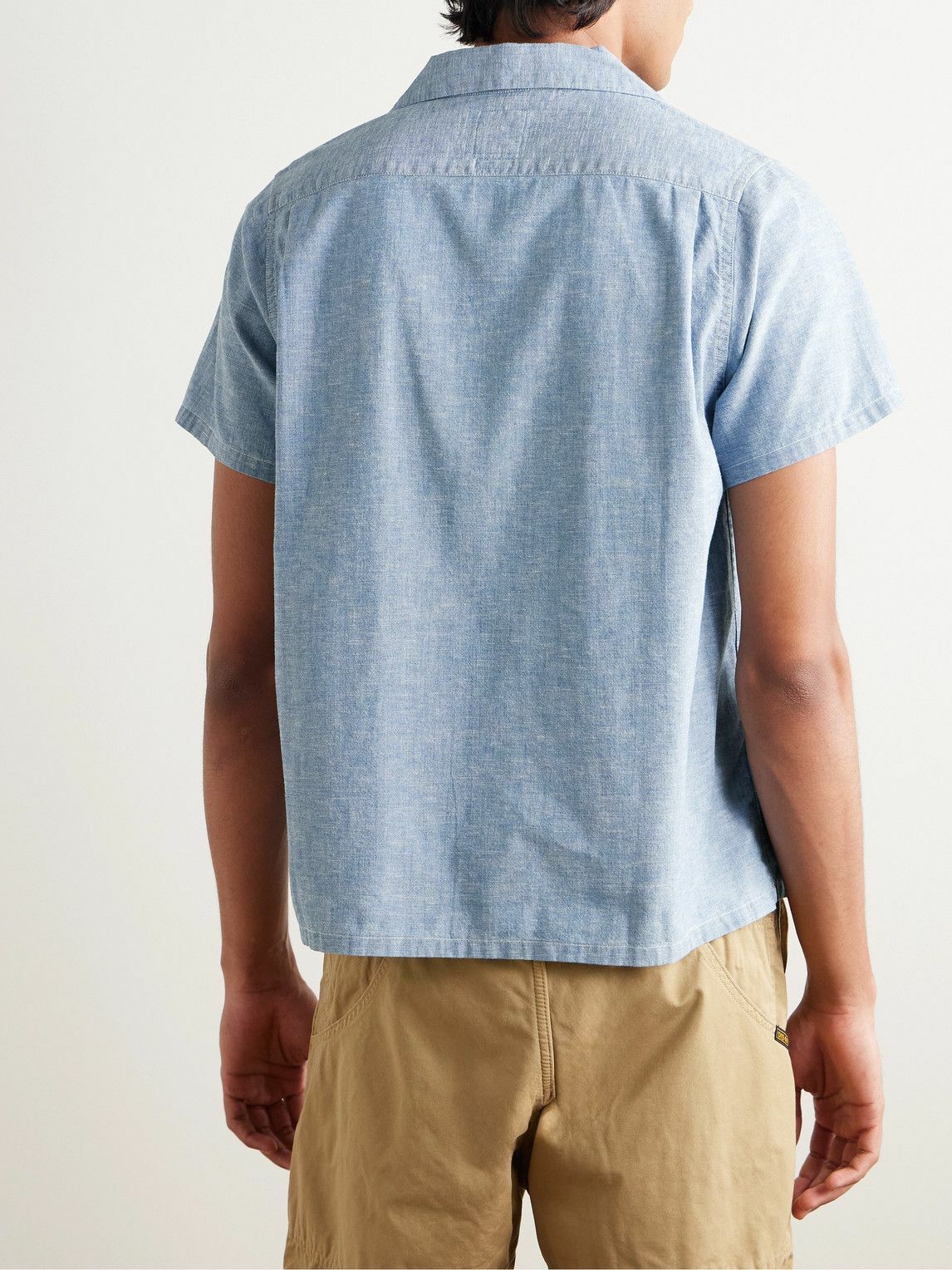 Visvim - Embroidered Cotton-Chambray Shirt - Blue Visvim