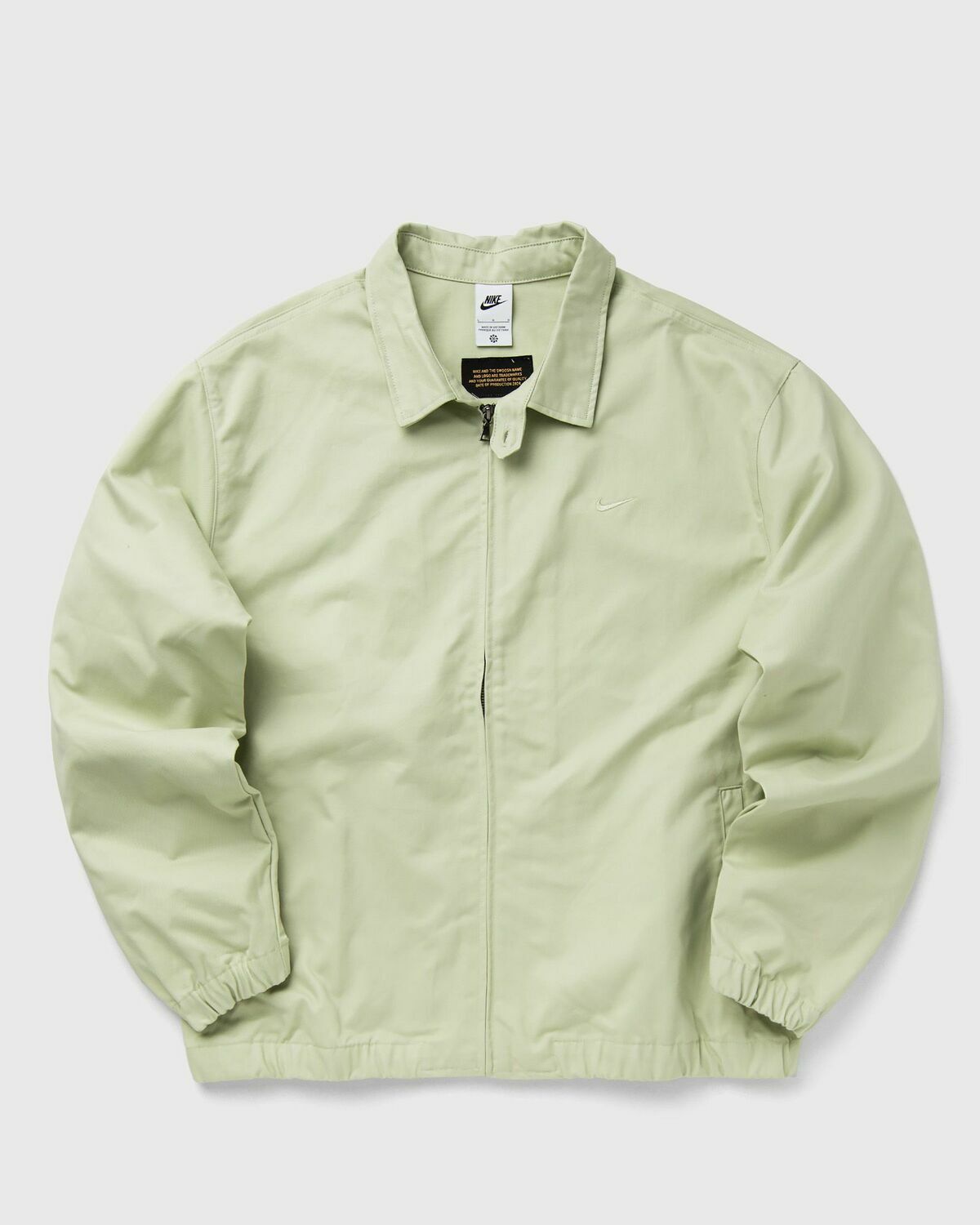 Nike Life Woven Harrington Jacket Green Bomber Jackets Nike