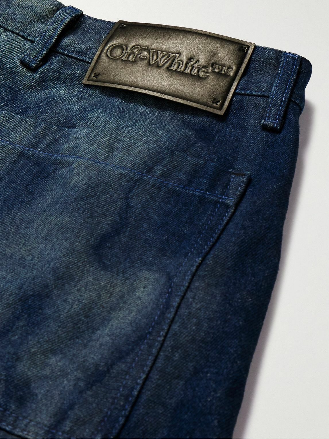 Off-White - Printed Wide-Leg Jeans - Blue Off-White