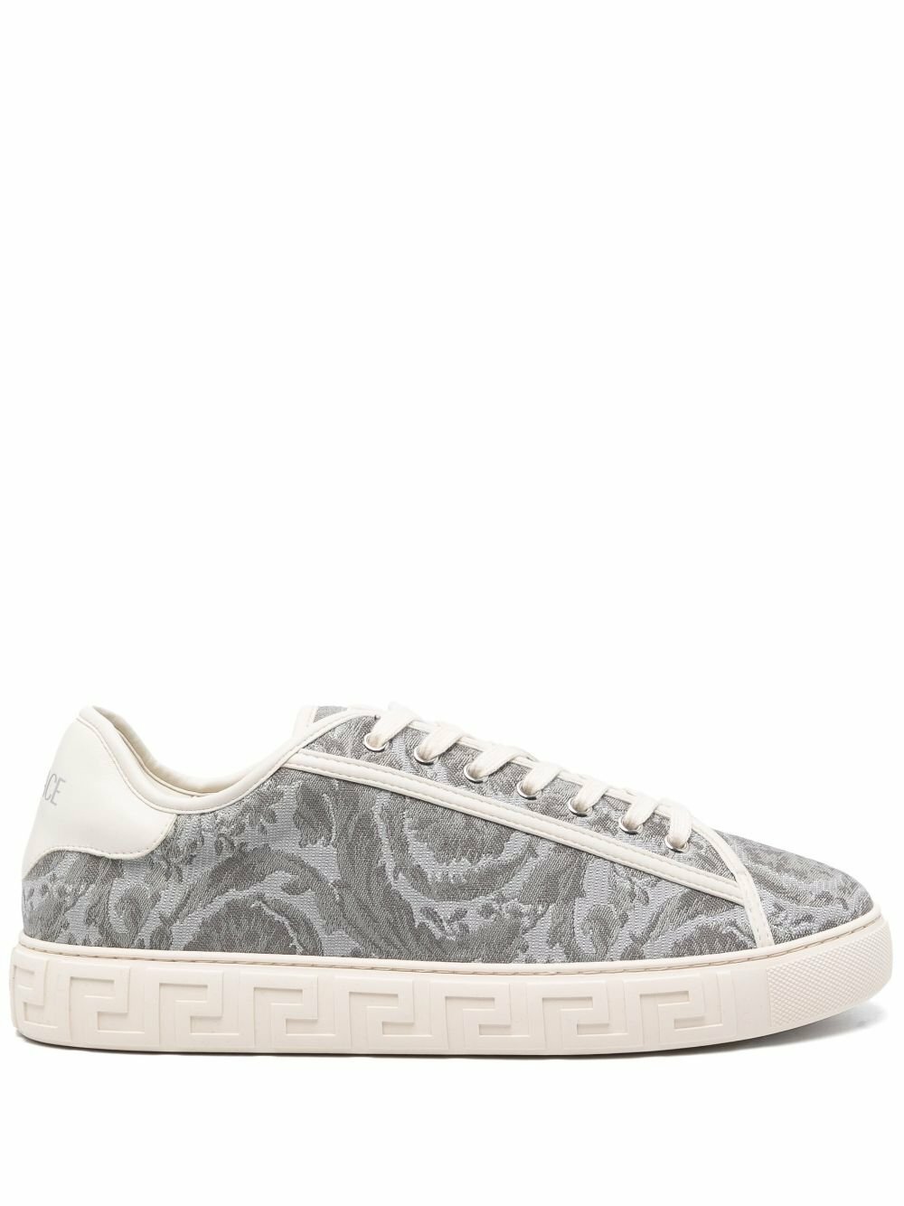 Versace Grey Barocco Grecca Sneakers Versace