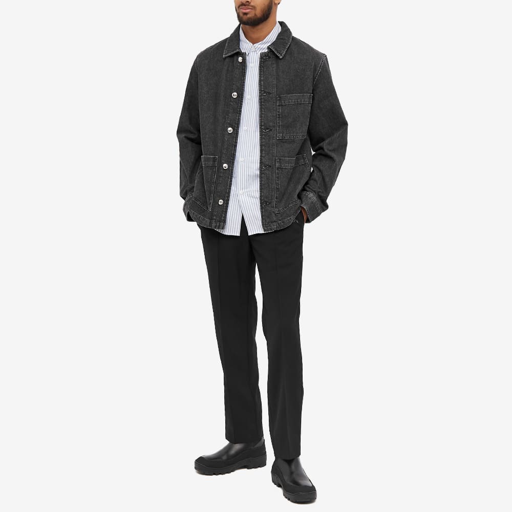 A.P.C. Men's A.P.C Nathanael Denim Chore Jacket in Faux Black A.P.C.