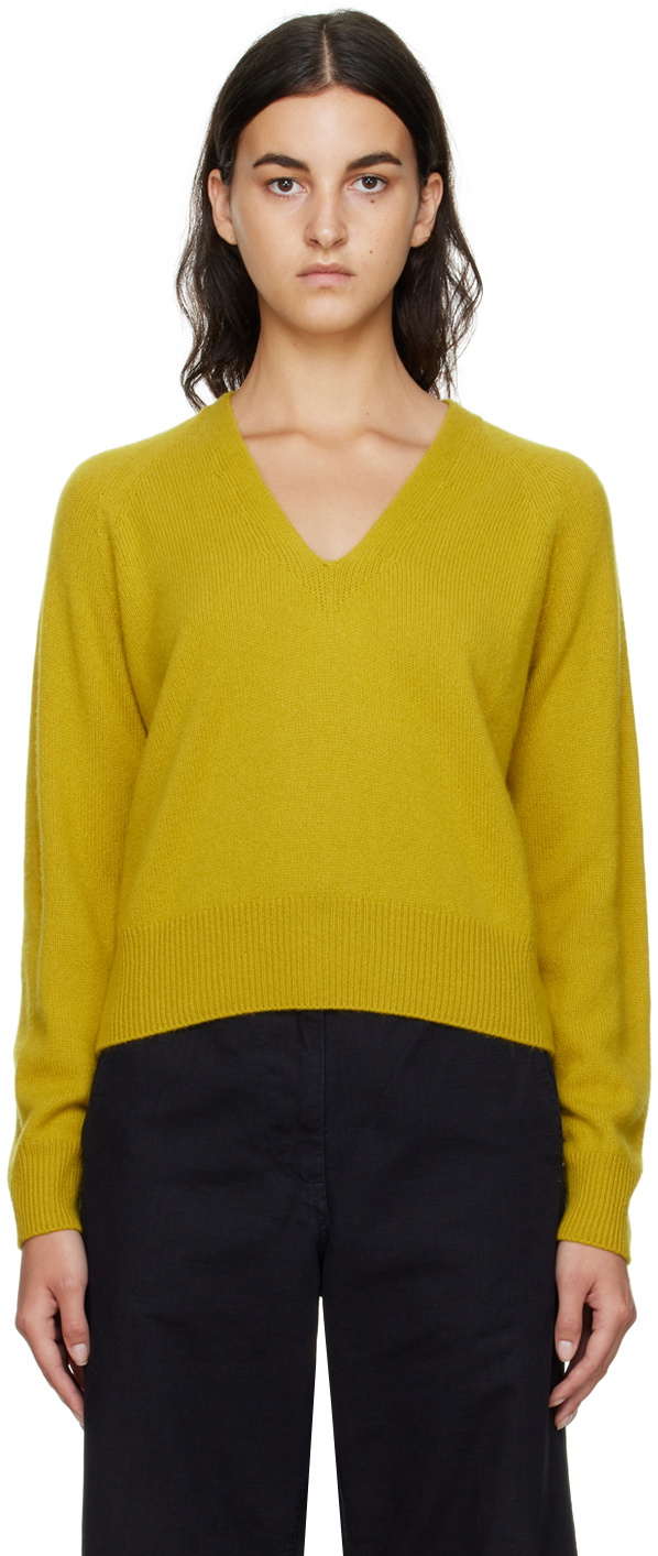 Margaret Howell Yellow Cropped Sweater Margaret Howell