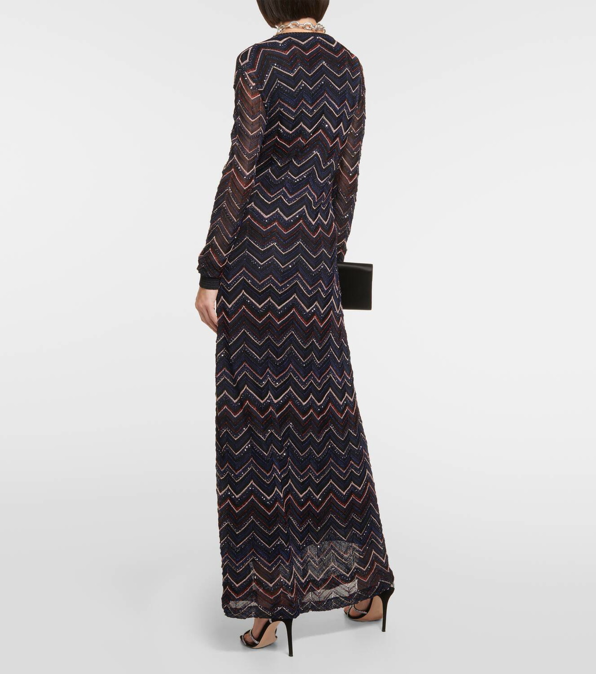 Missoni Zig Zag sequined maxi dress Missoni