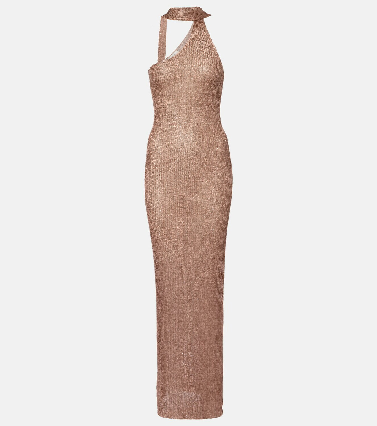 Bananhot Aretha sequined one-shoulder maxi dress Bananhot