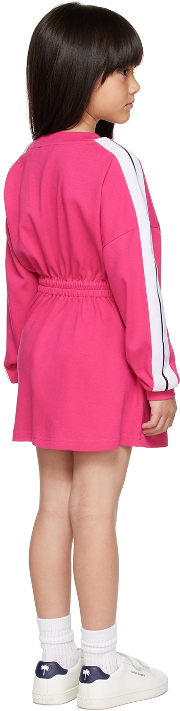 Palm Angels Kids Pink Track Dress Palm Angels