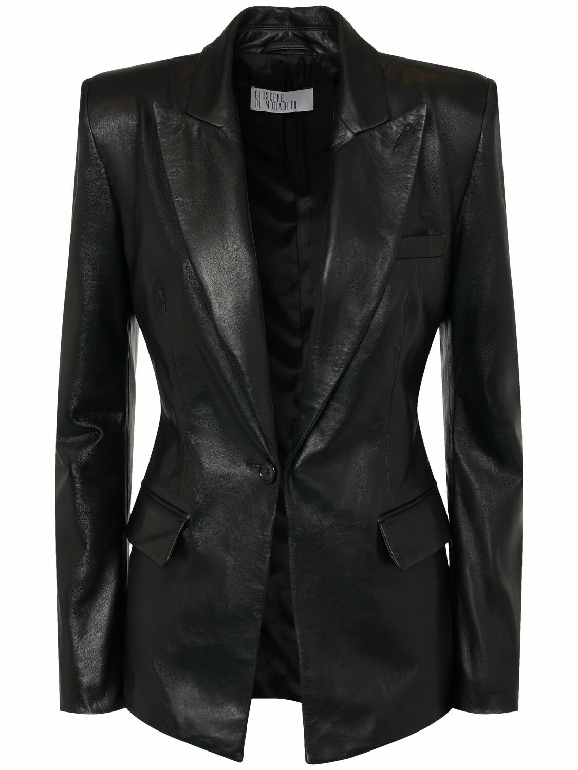 GIUSEPPE DI MORABITO Leather Blazer Giuseppe di Morabito