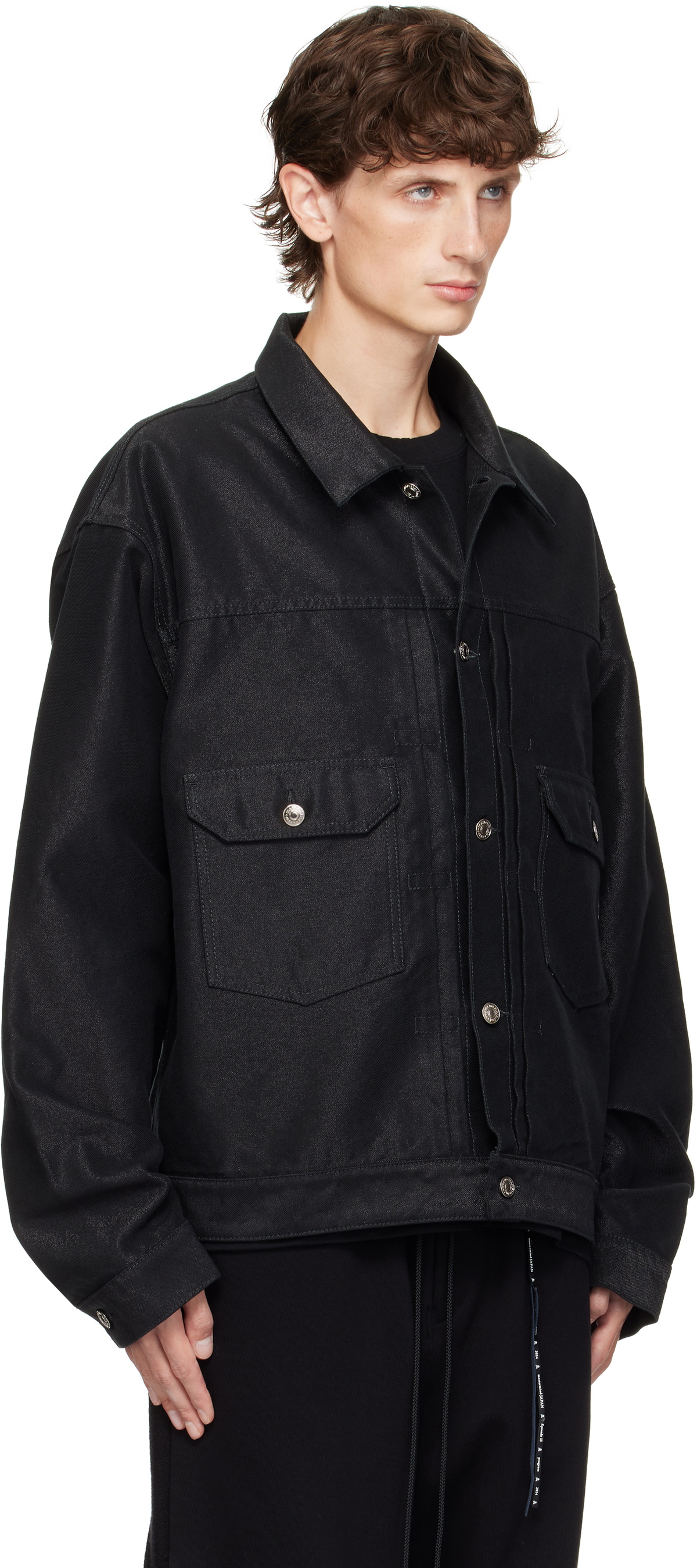 mastermind JAPAN Black Puzzle Denim Jacket mastermind JAPAN