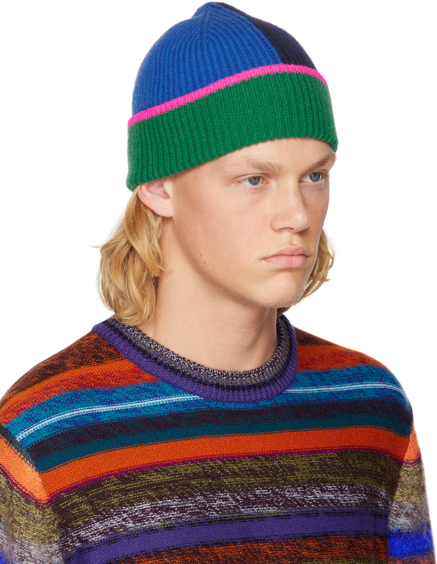 Paul Smith Multicolor Half & Half Beanie Paul Smith