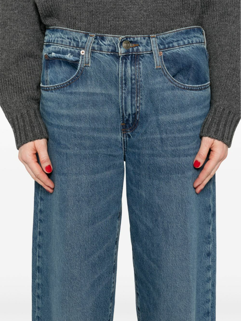 FRAME Straight-Legged Jeans Frame Denim