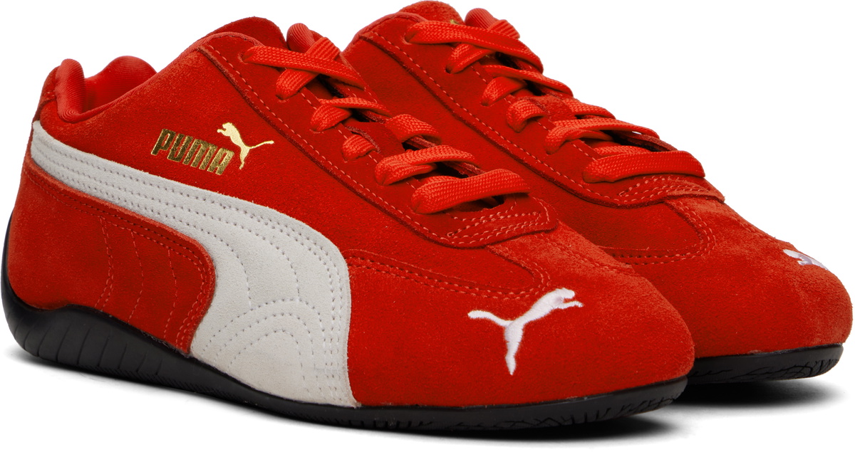PUMA Red & White Speedcat OG Sneakers Puma