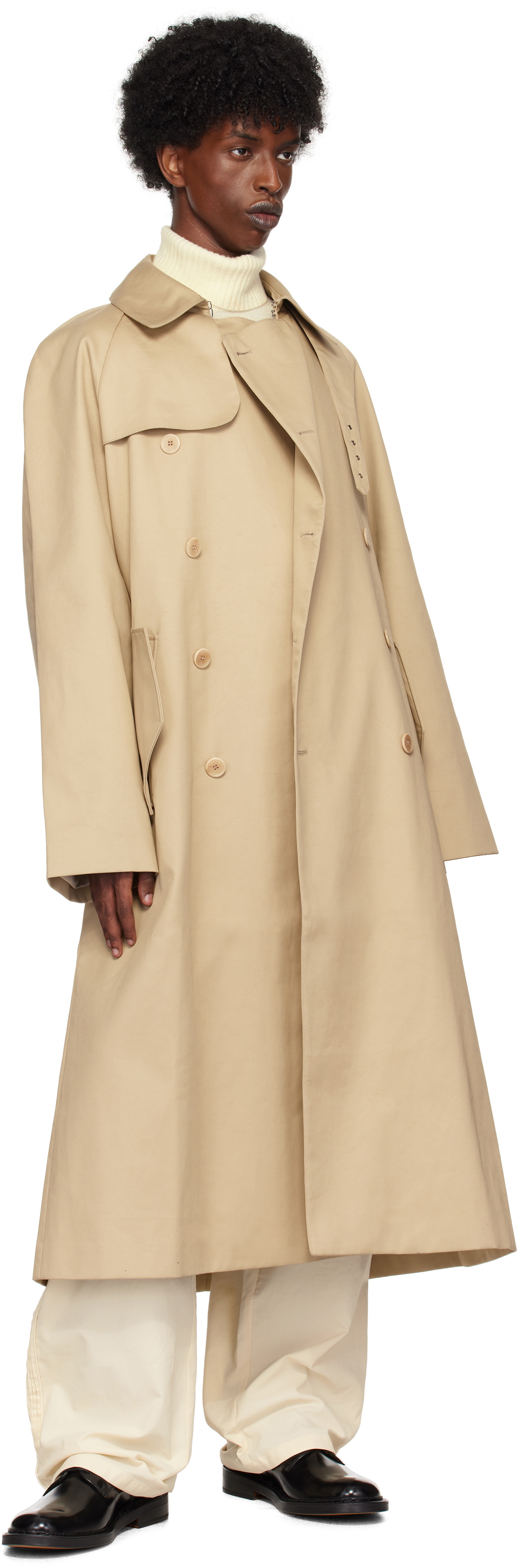 Galilee-By-Sea Beige Olders Trench Coat