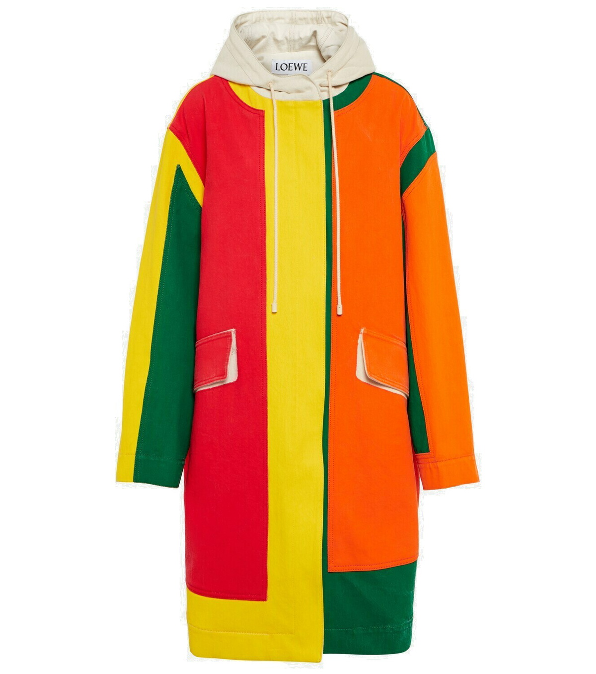 Loewe Colorblock paneled denim coat Loewe