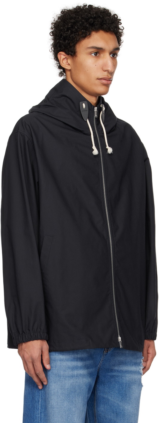Jil Sander Navy Hooded Jacket Jil Sander