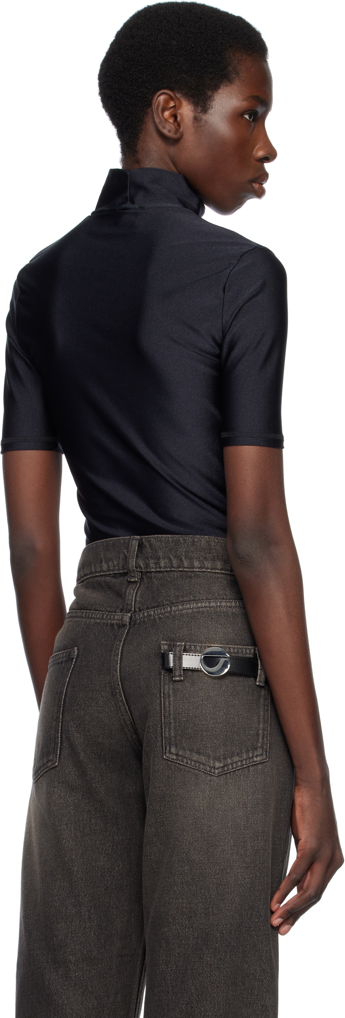 Coperni Black High Neck Fitted Top Coperni