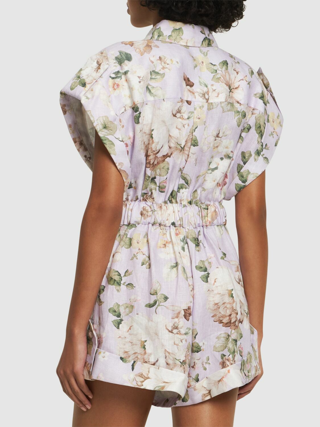 ZIMMERMANN Acacia Linen Playsuit Zimmermann