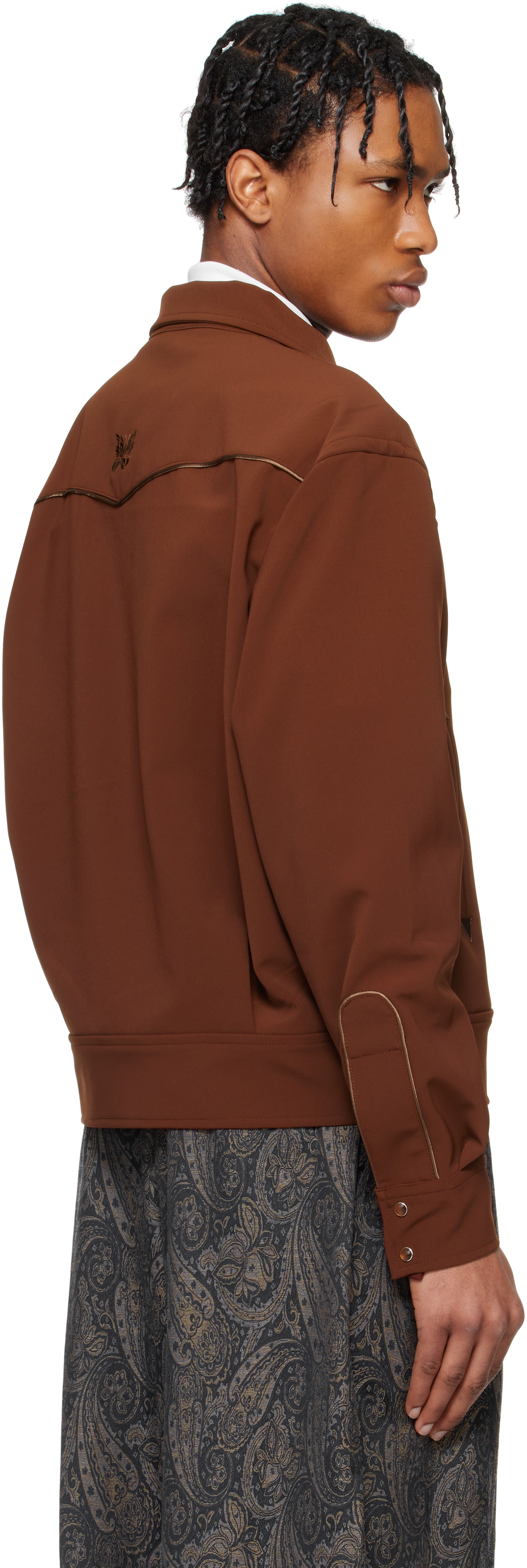 NEEDLES Brown Piping Cowboy Jacket Needles