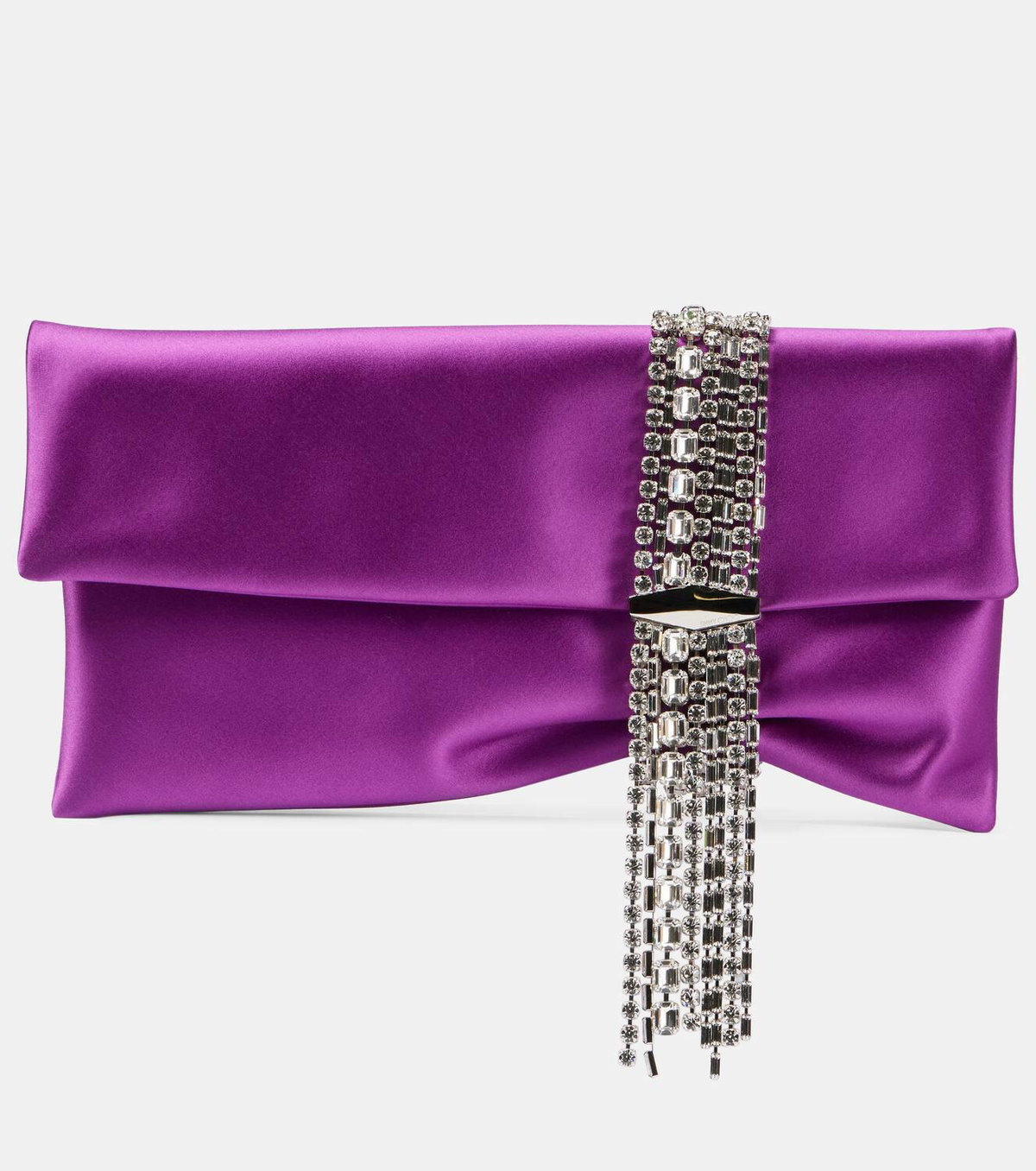 Jimmy Choo Zandra Small embellished satin clutch Jimmy Choo