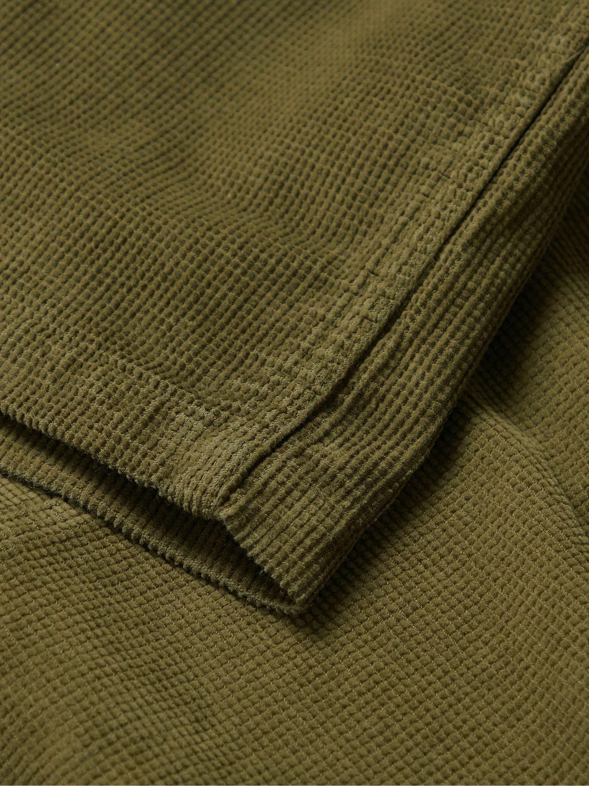 Kestin - Armdale Waffle-Knit Cotton Chore Jacket - Green Kestin Hare