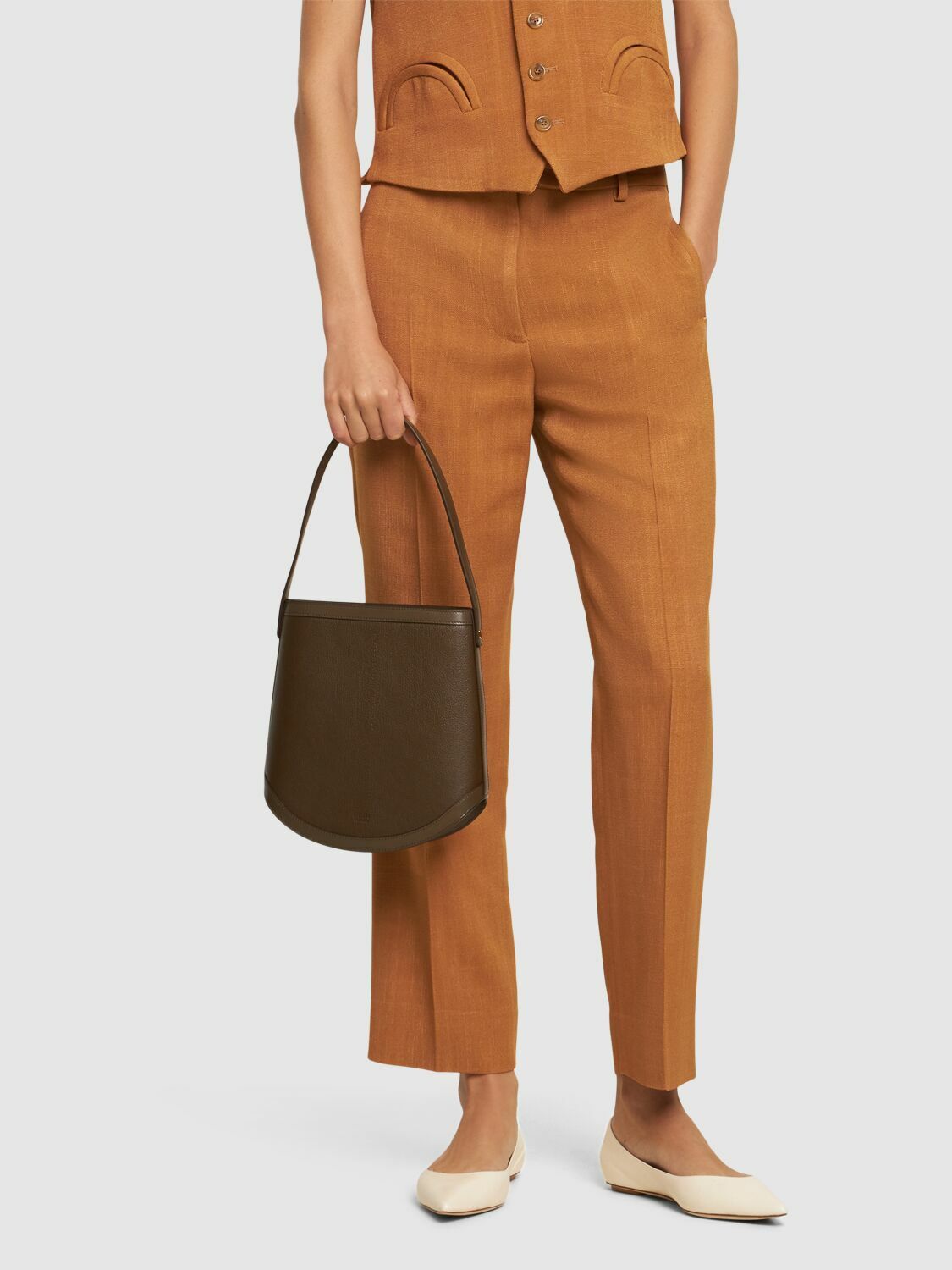 SAVETTE The Large Bucket Leather Shoulder Bag Savette