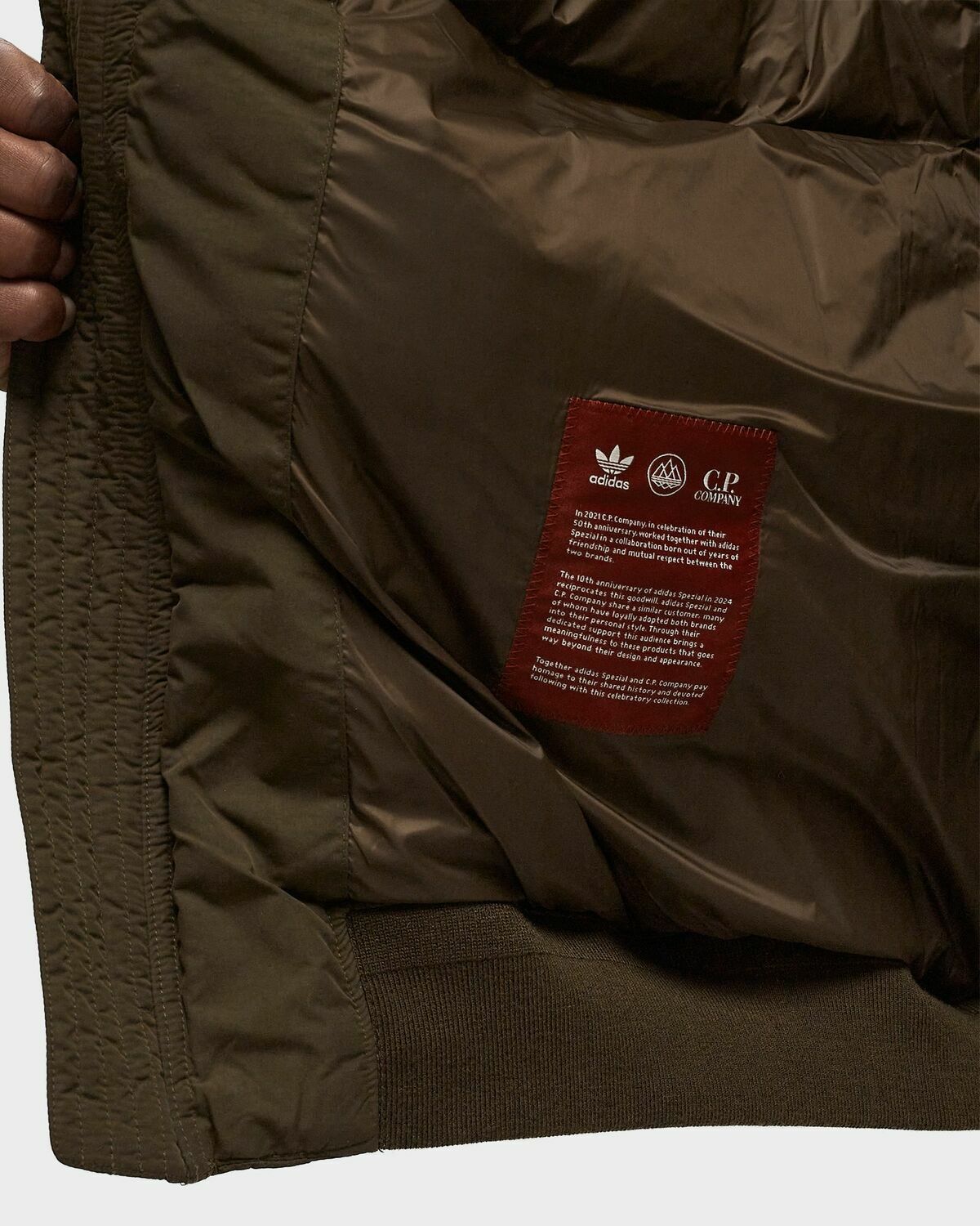 Adidas X CP COMPANY SPZL FLY JKT Brown Mens Bomber Jacket adidas