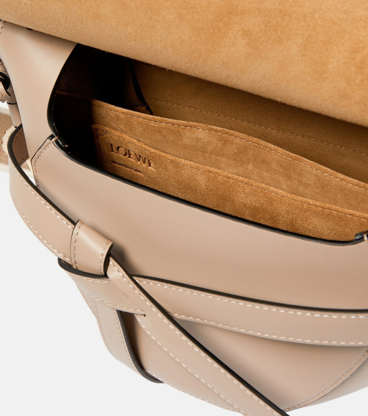 Loewe - Gate Dual Small leather and jacquard shoulder bag Loewe Loewe - Gate Dual Small leather and jacquard shoulder bag Loewe