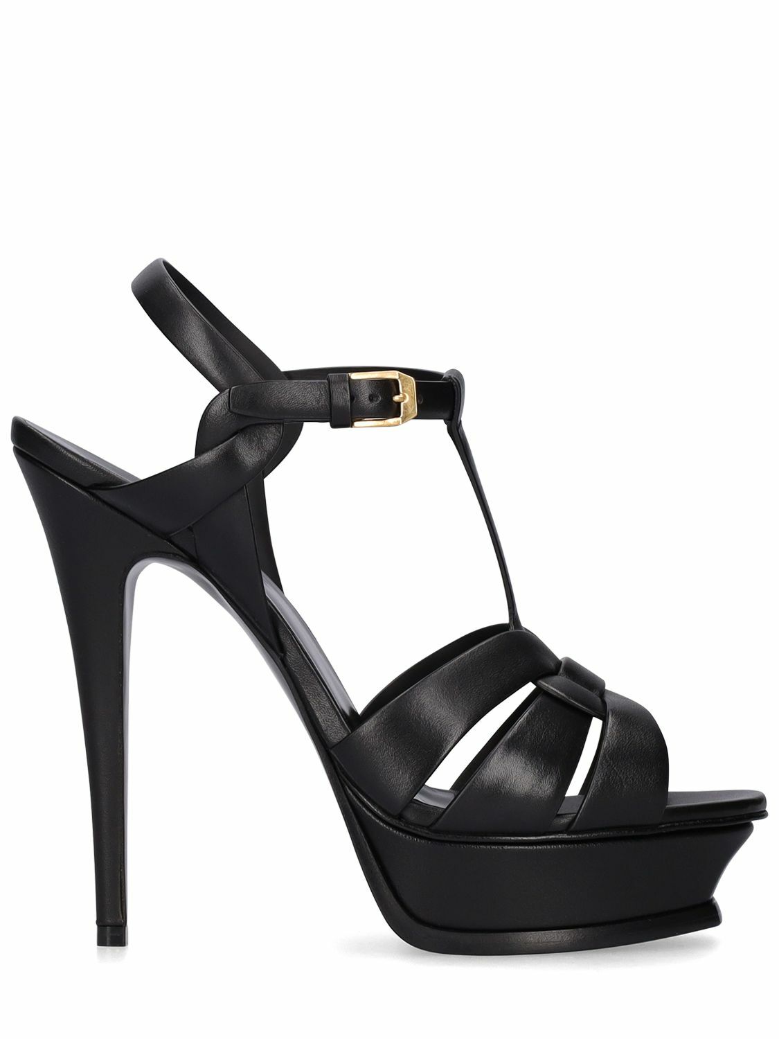 SAINT LAURENT - 140mm Tribute Leather Sandals Saint Laurent
