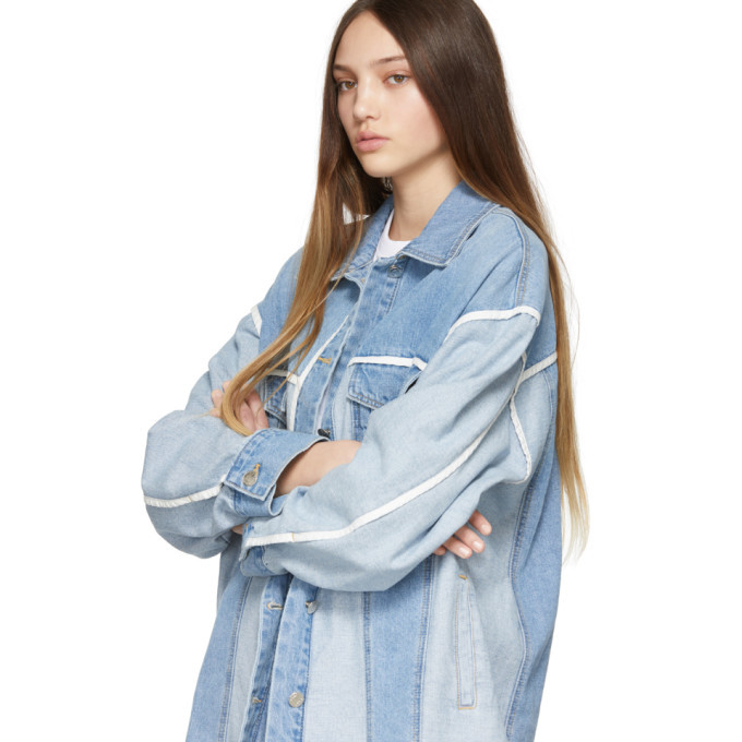 SJYP Blue Denim Long Jacket SJYP