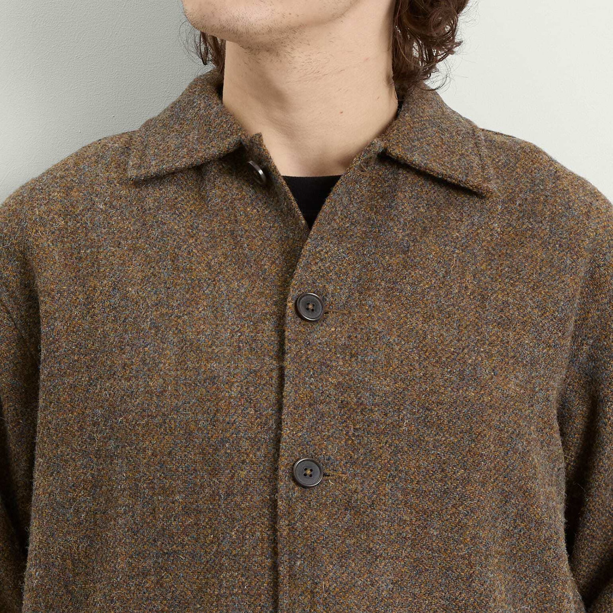 Universal Works Men's Harris Tweed Plaid Easy Jacket in Gold Universal ...