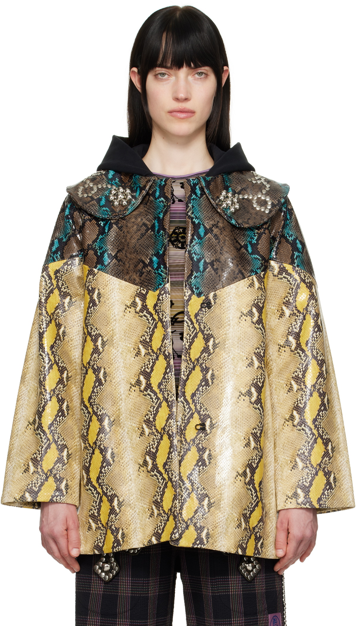 Chopova Lowena Multicolor Belle Leather Jacket Chopova Lowena