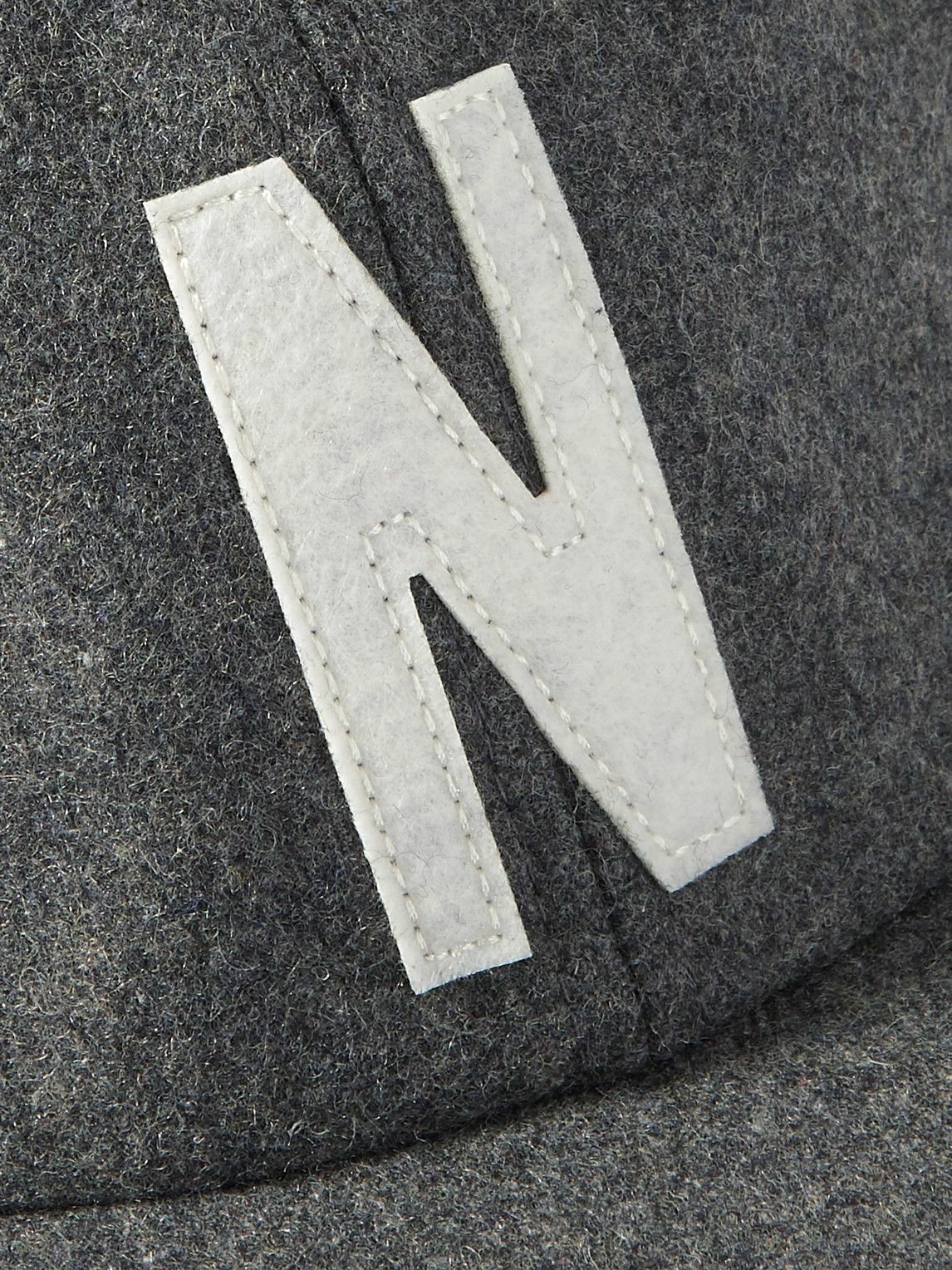 Norse Projects - Logo-Appliquéd Melton Wool-Blend Baseball Cap Norse ...