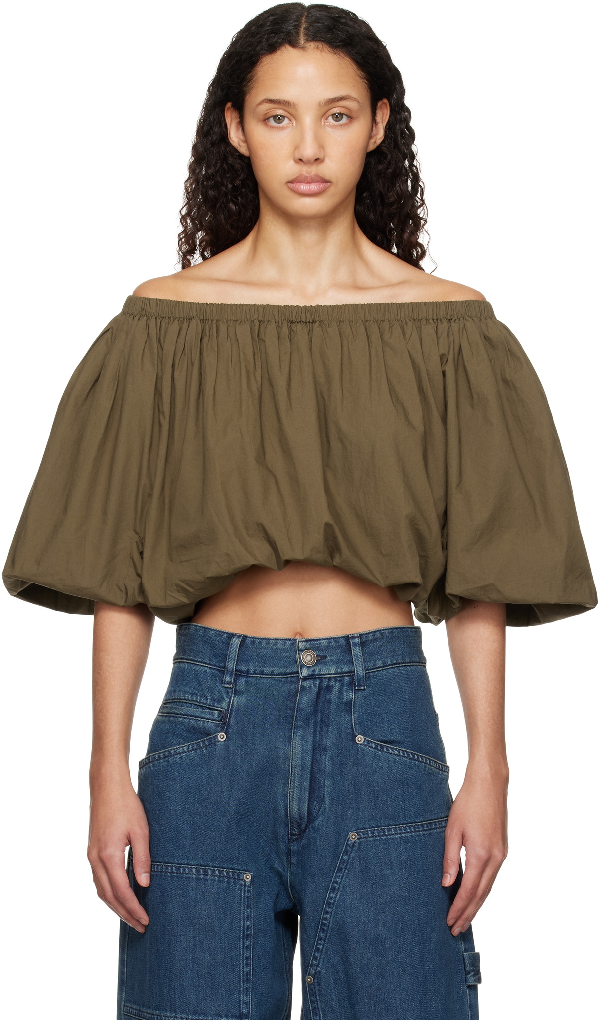 Isabel Marant Etoile Khaki Bertille Blouse Isabel Marant Etoile