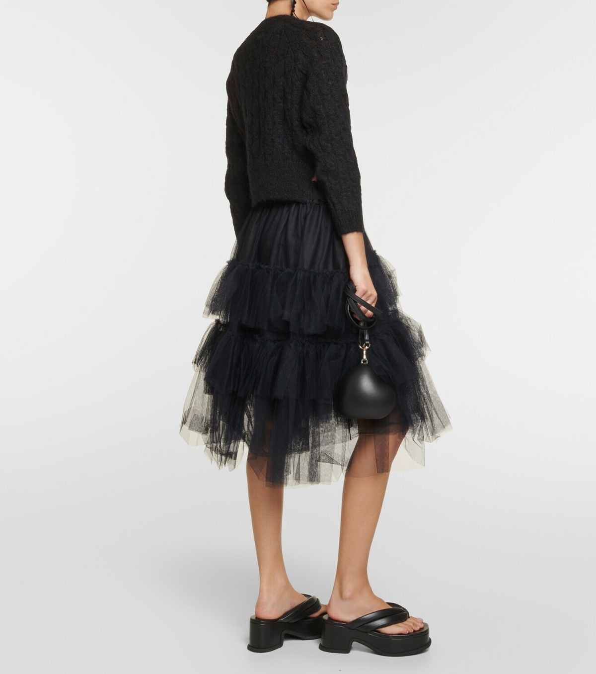 Simone Rocha Embellished cropped mohair-blend cardigan Simone Rocha