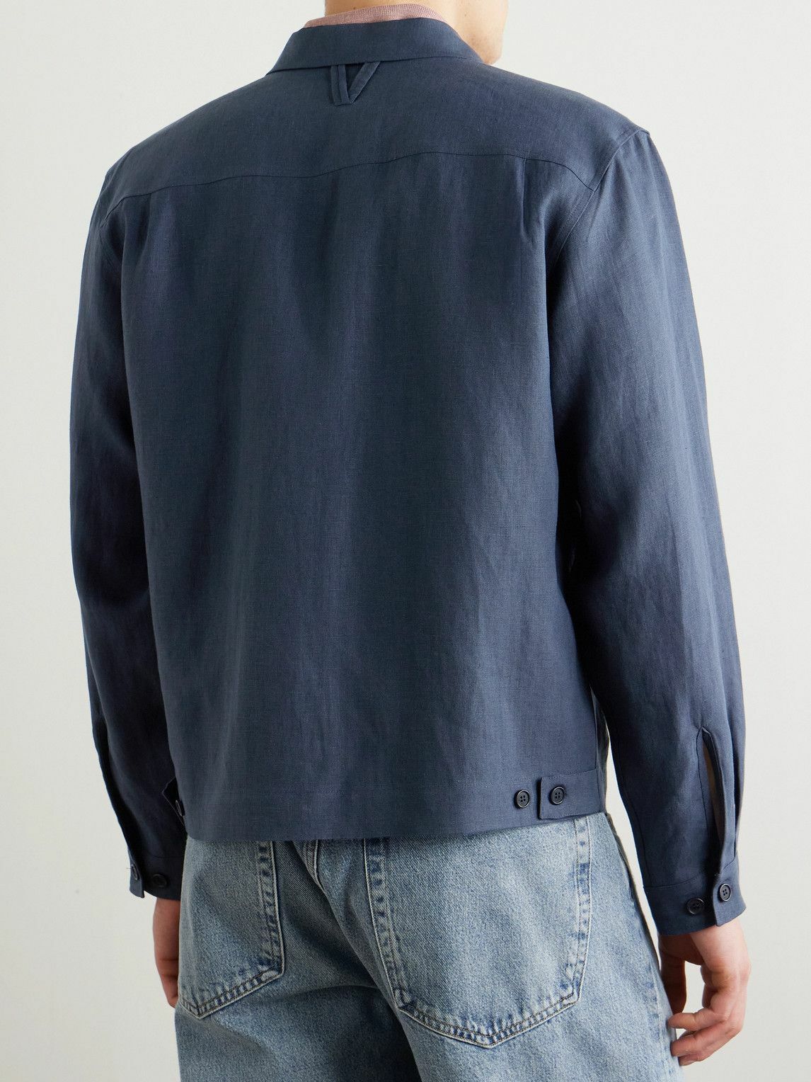 Valstar - Brixton Linen Overshirt - Blue Valstarino