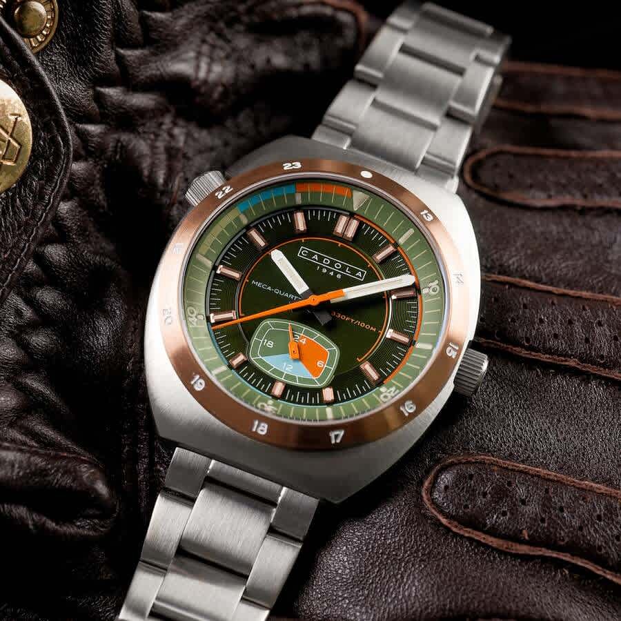 Cadola Giulia Quartz Green Dial Mens Watch CD-1052-33 Cadola