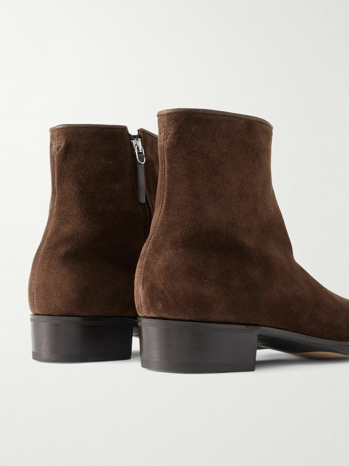 John Lobb - Freddi Suede Boots - Brown John Lobb