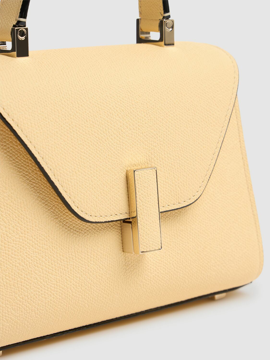 VALEXTRA Micro Iside Leather Top Handle Bag Valextra