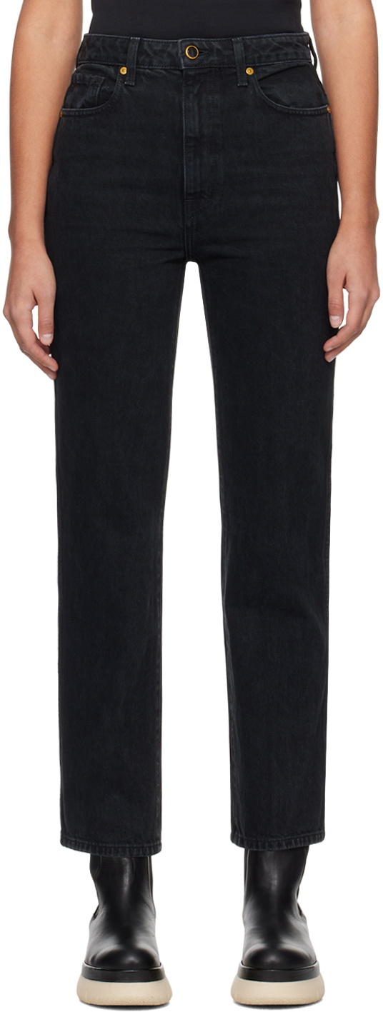 KHAITE Black 'The Abigail' Jeans Khaite