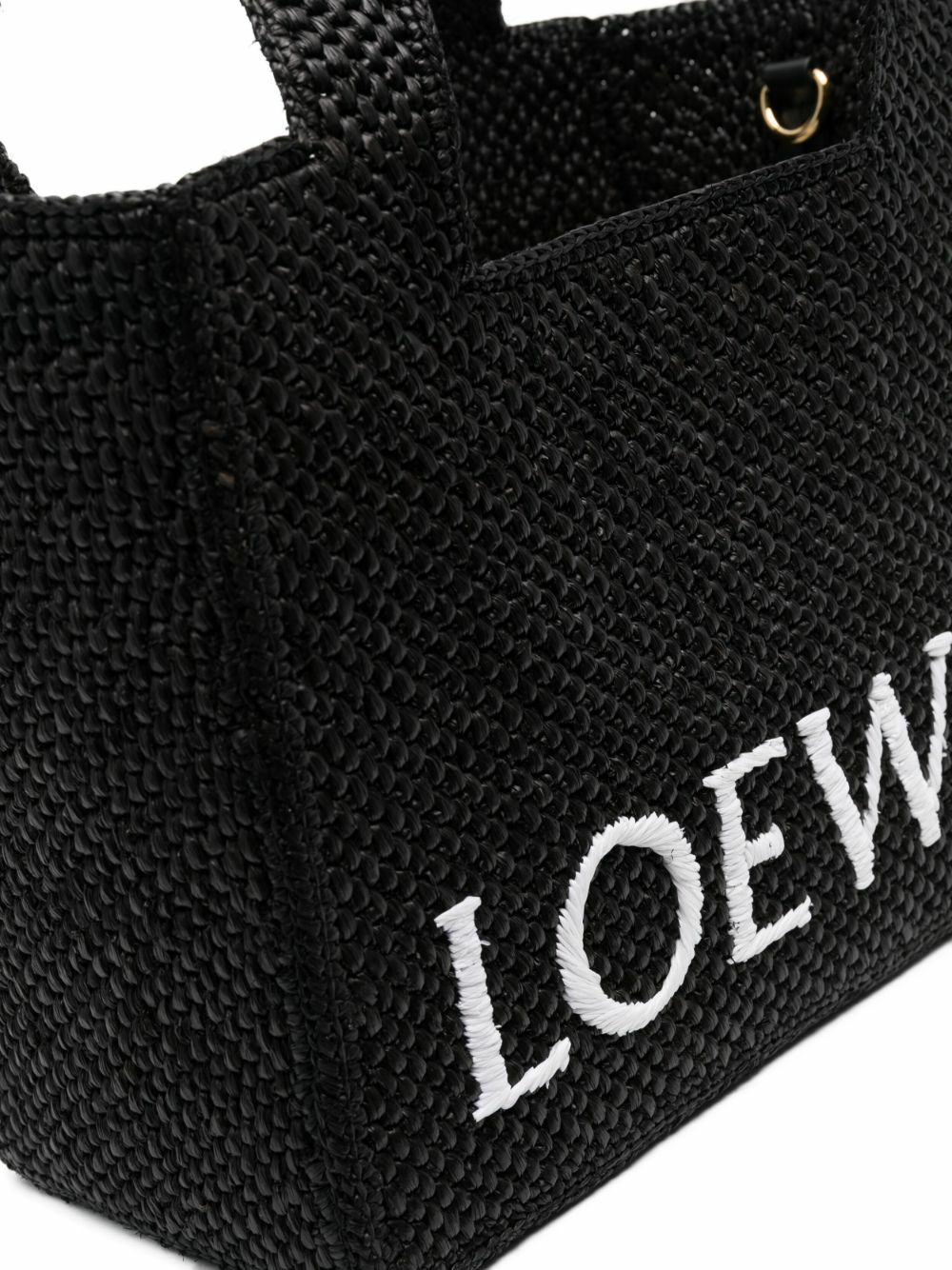 LOEWE - Loewe Font Raffia Tote Bag Loewe