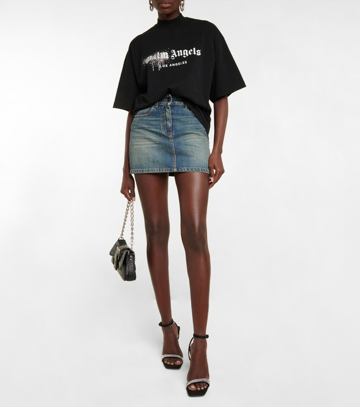 Palm Angels - Palm embellished suede sandals Palm Angels