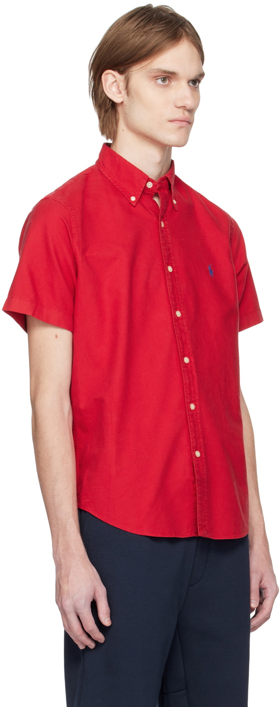 Polo Ralph Lauren Red Garment-Dyed Shirt Polo Ralph Lauren